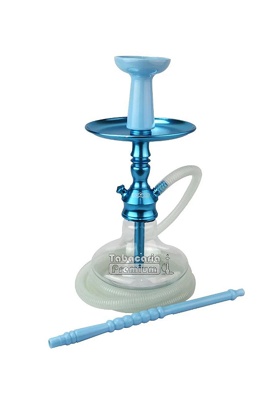 NARGUILE COMPLETO POCKET SHISHA - AZUL - Tabacaria Premium