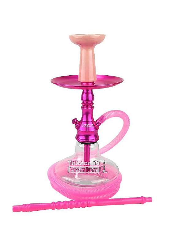 NARGUILE COMPLETO POCKET SHISHA - ROSA PINK - Tabacaria Premium