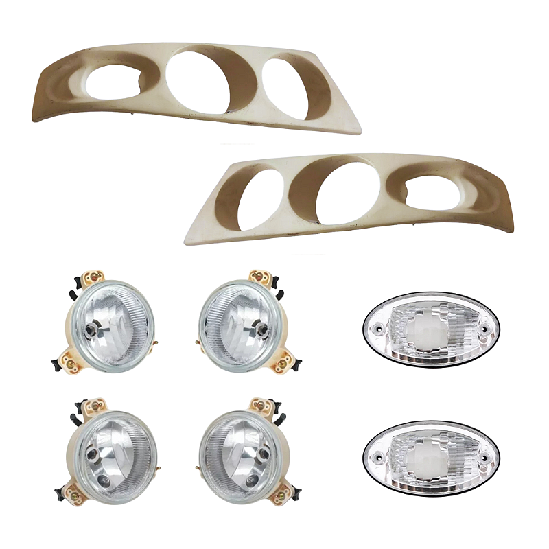 Kit Farol com moldura Volare agrale V5 V6 V8 W8 W9 - Acessórios - JL ...