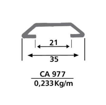 Perfil Aluminio mata junta externo ciferal padron - Acessórios - JL ...