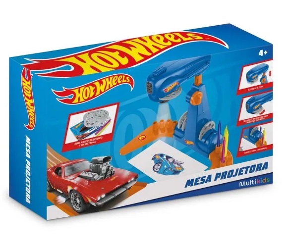 Mesa Projetora Hot Wheels BR2087 - Multikids - Happily Brinquedos