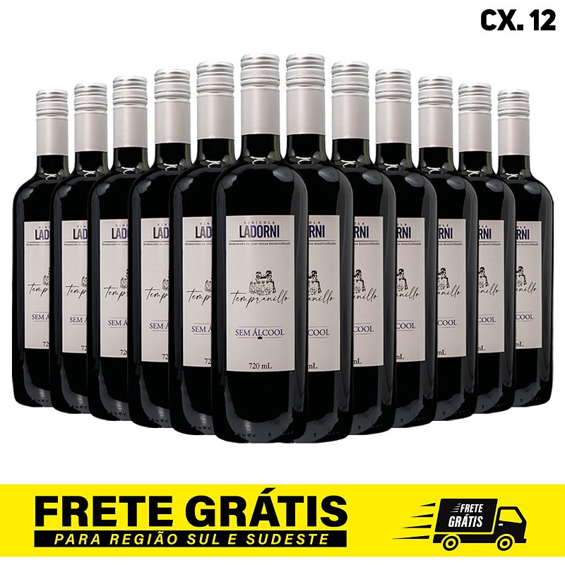 Vinho Fino Tinto Seco Tempranillo Sem Álcool - Vinícola La Dorni