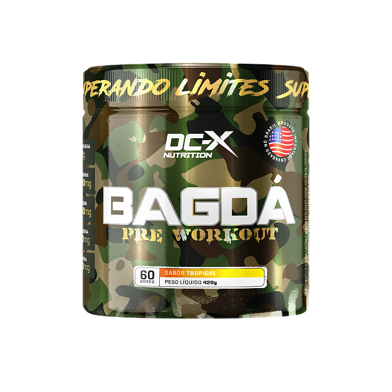 BAGDÁ PRÉ-TREINO 60 DOSES - DCX Nutrition | Suplementos Nutricionais