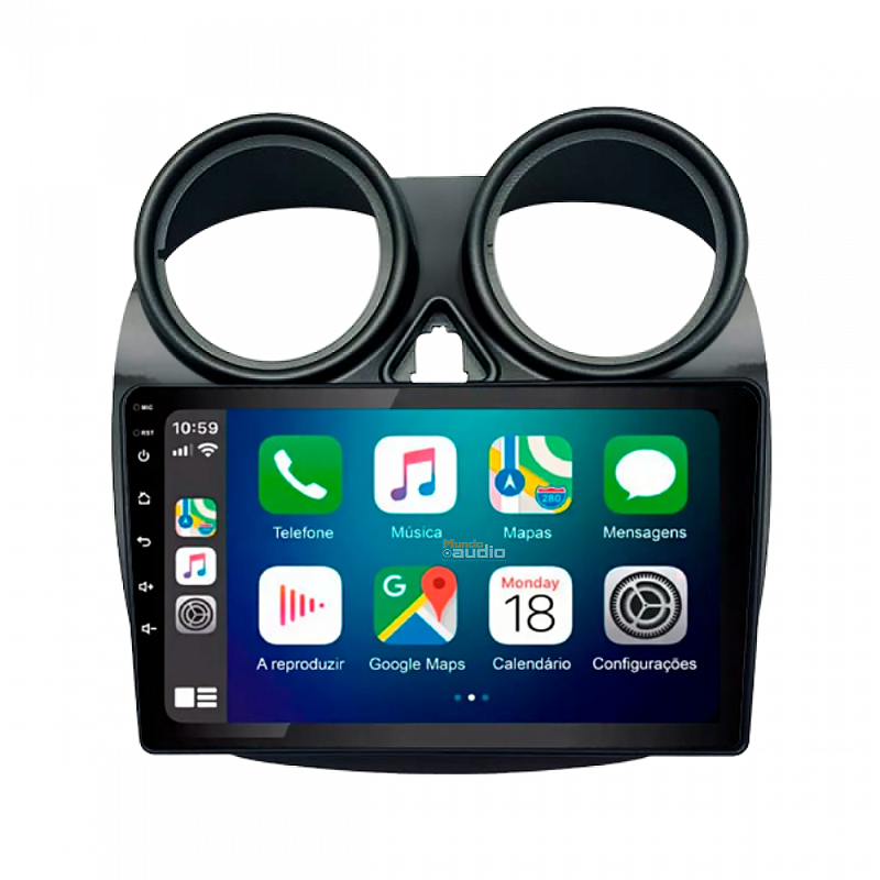Central Multimídia Grand Siena 2021 a 2024 e Palio 2012 a 2017 Carplay Android Auto - Mundo Audio
