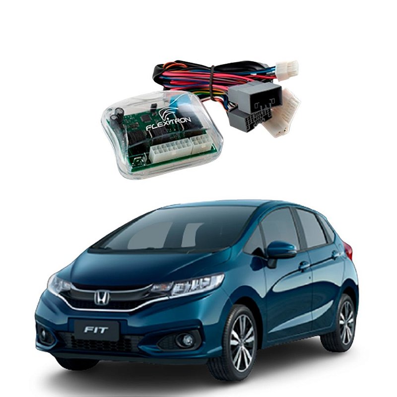 Módulo de Vidro Central Honda Fit 2015 a 2020 Plug Play - KIT HN-FT 4.1 ...