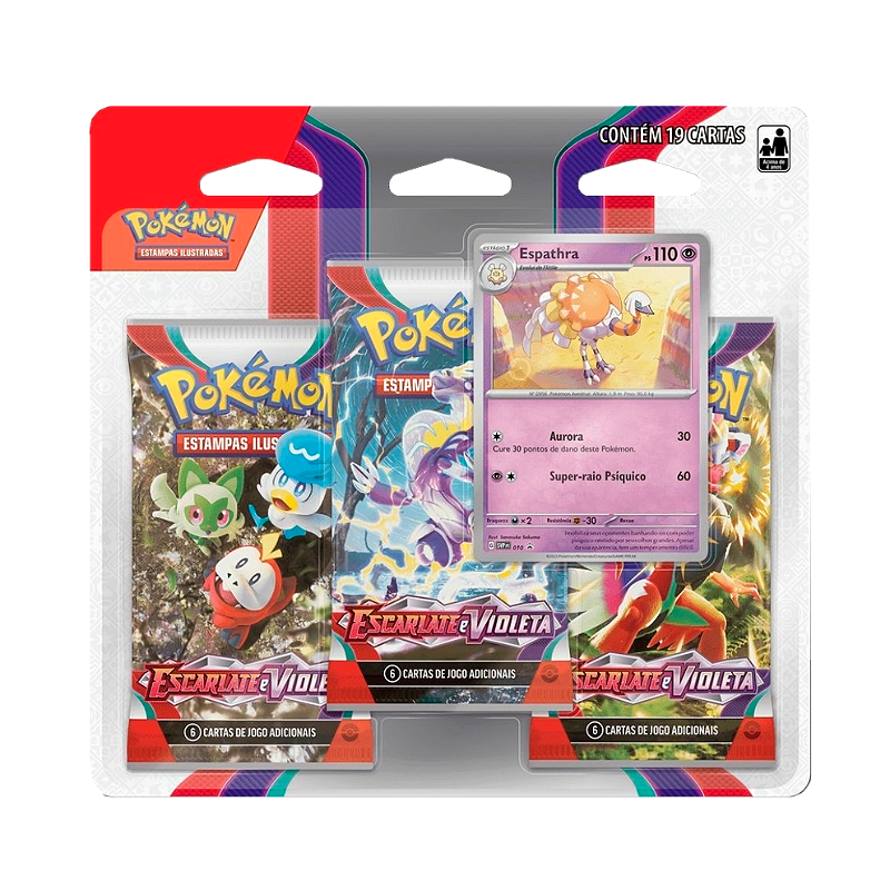 Escarlate e Violeta - Blister Triplo - Espathra - EV1 - Pokémon - Omniverse
