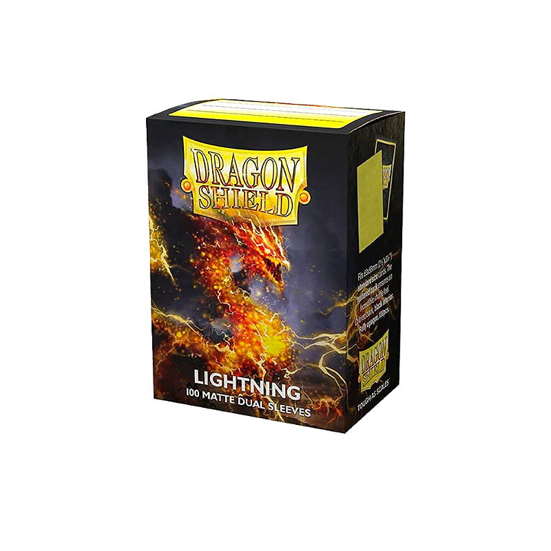 Dragon Shield Dual Matte - Lightning - Standard Size 88x63 (100 Shields ...
