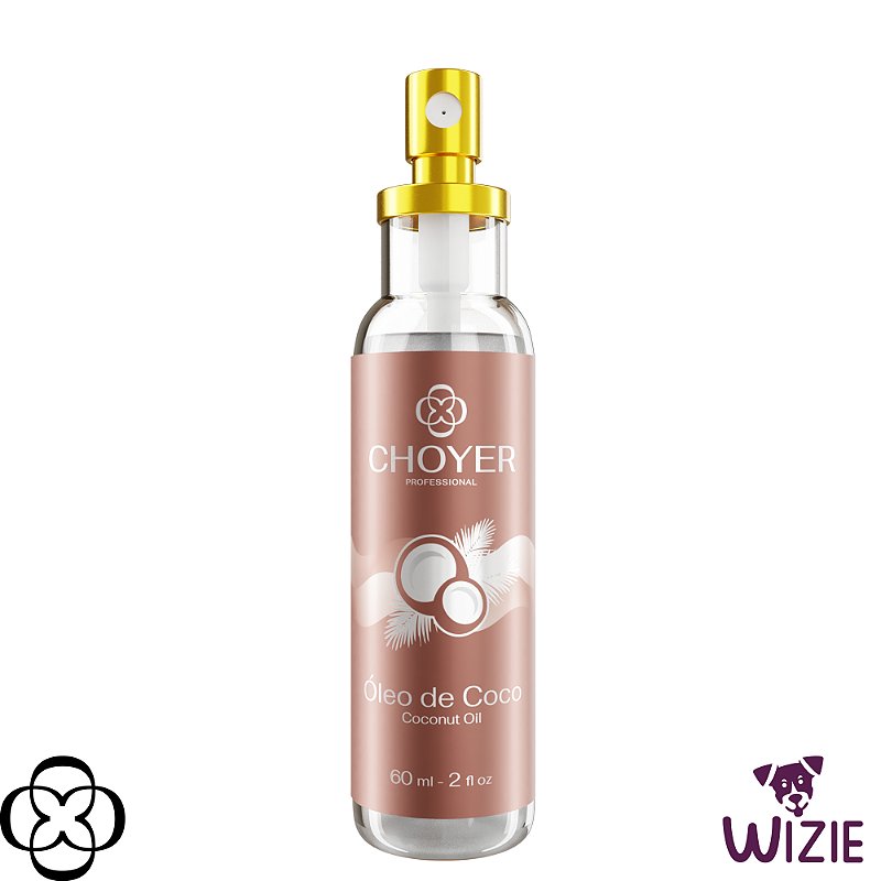 Choyer - Óleo de Coco Coconut - Wizie Pet - Para o seu Banho e Tosa