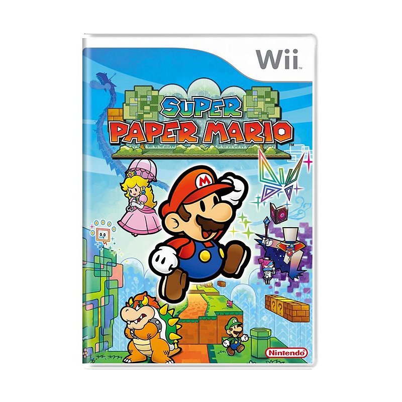 Jogo Super Paper Mario - Wii - MeuGameUsado
