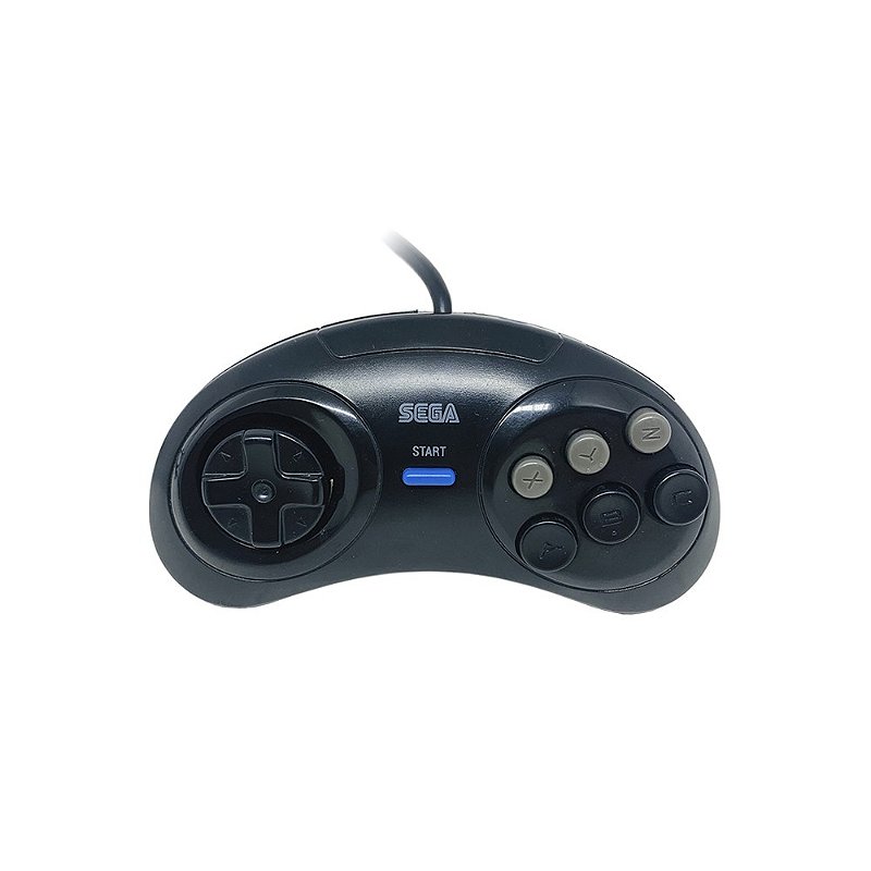 Controle Mega Drive 3 Preto - Tec Toy - MeuGameUsado