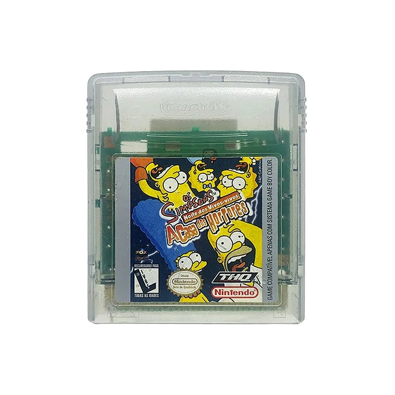 Jogo The Simpsons: Night of the Living Treehouse of Horror - GBC ...