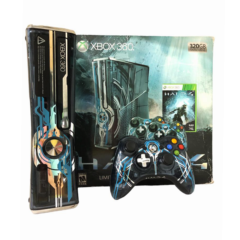 Console Xbox 360 Slim 320GB (Edição Limitada: Halo 4) - Microsoft ...