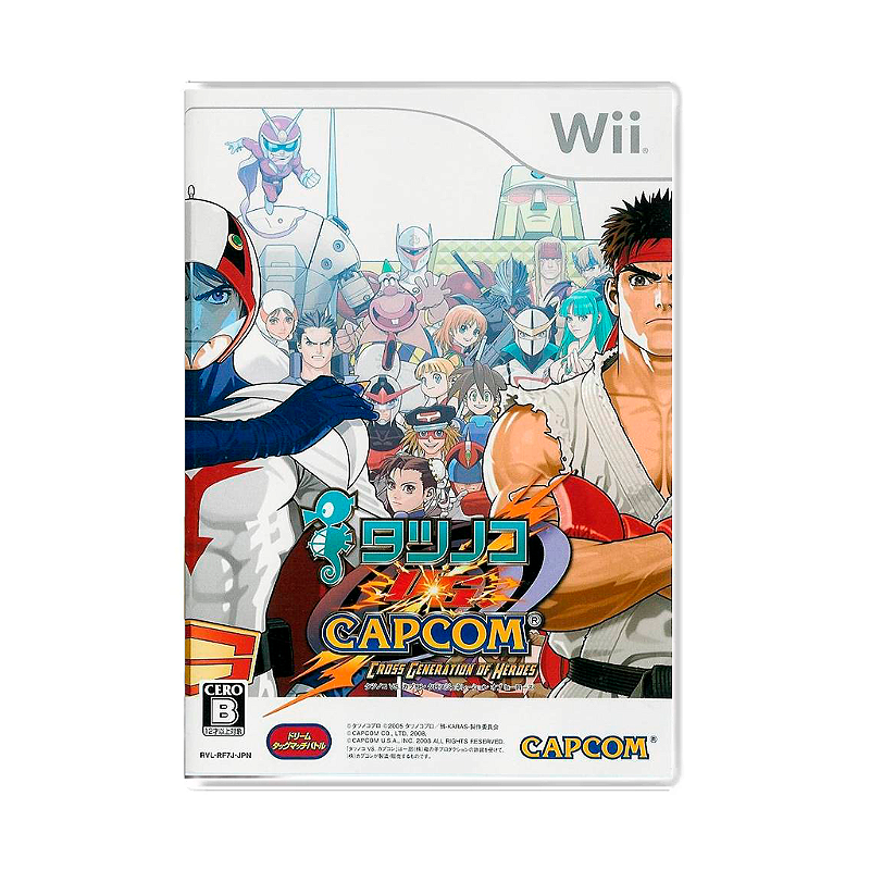 Jogo Tatsunoko Vs Capcom Cross Generation Of Heroes Wii Japonês