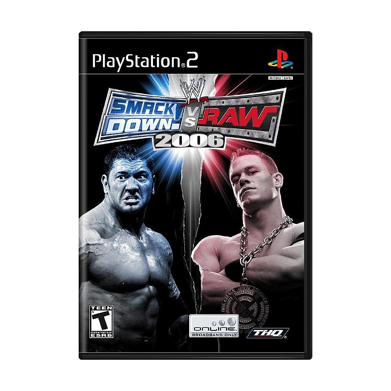 Jogo WWE SmackDown! vs. Raw 2006 - PS2 - MeuGameUsado