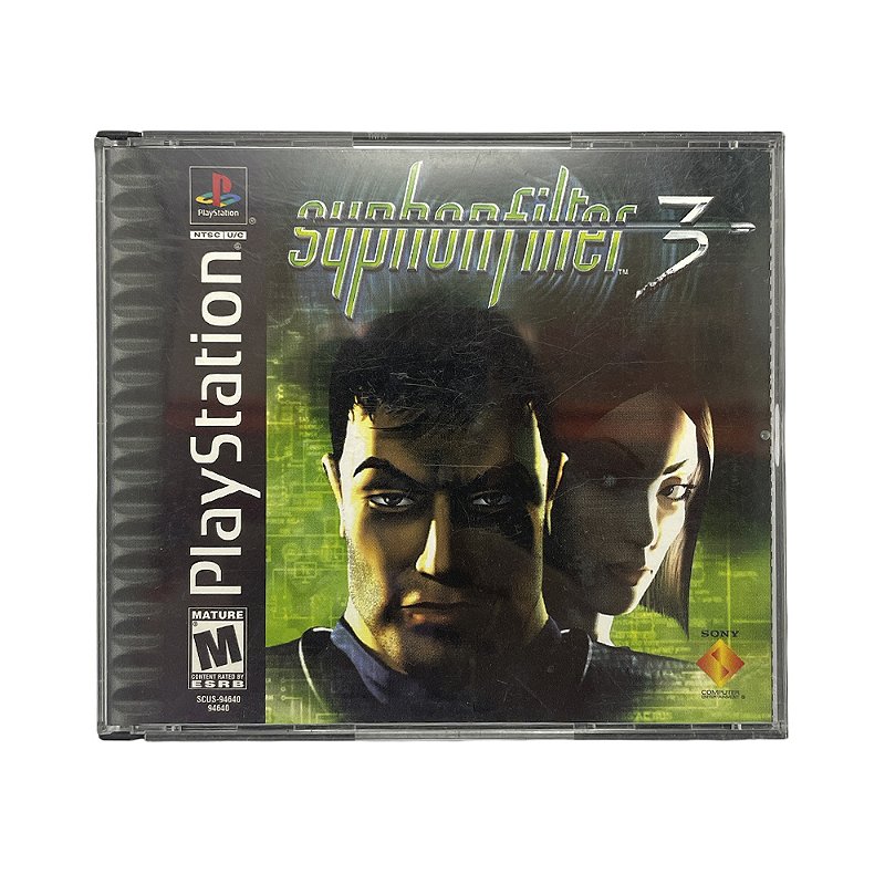 Jogo Syphon Filter 3 - PS1 - MeuGameUsado