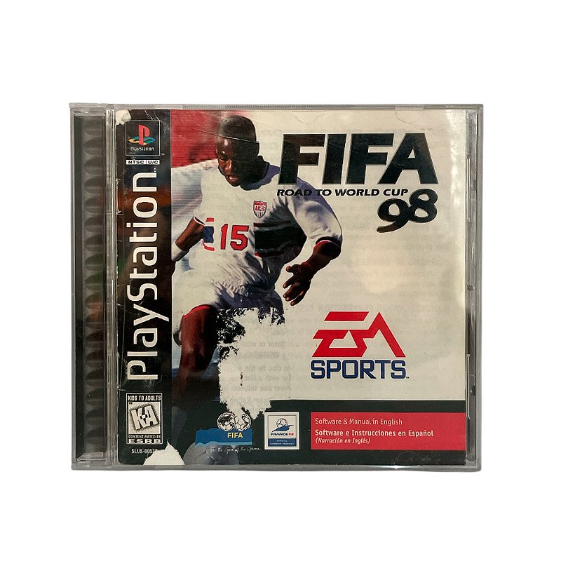 Jogo FIFA: Road to World Cup 98 - PS1 - MeuGameUsado