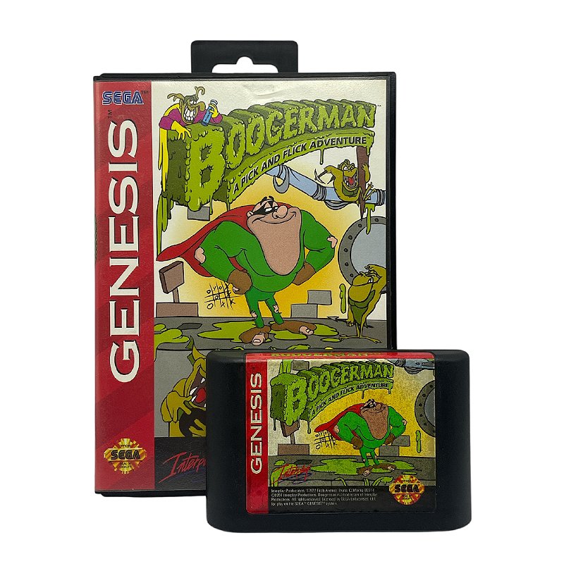 Jogo Boogerman: A Pick And Flick Adventure - Mega Drive - MeuGameUsado