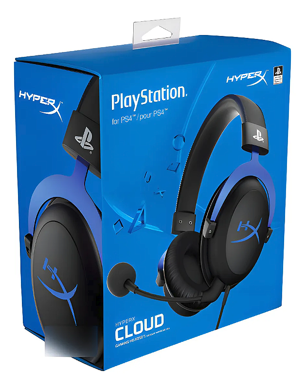 Headset Gamer HyperX Cloud Blue PS4 - HyperX - MeuGameUsado