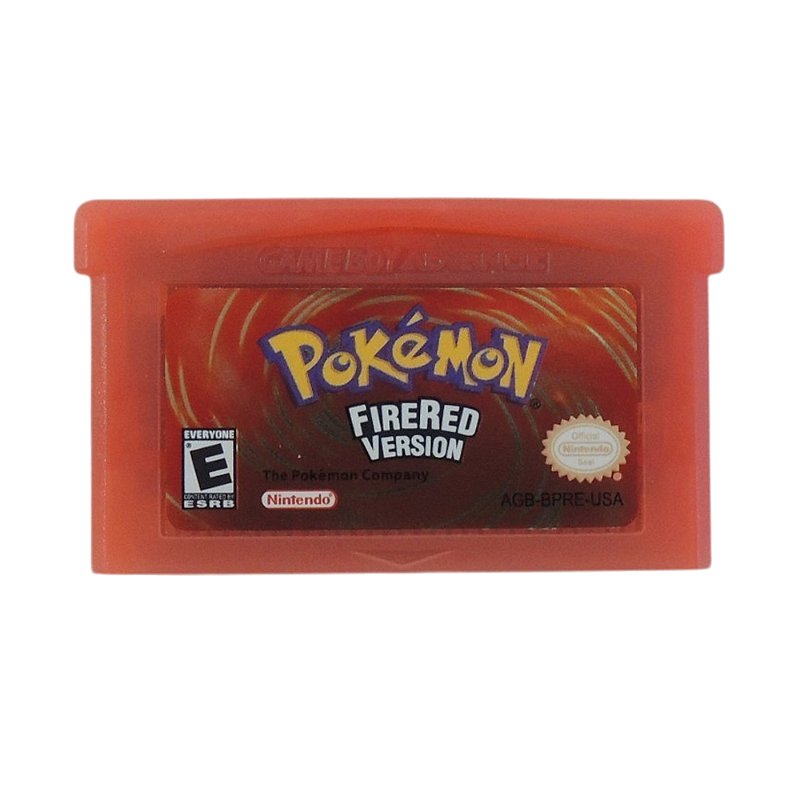 Jogo Pokémon Fire Red Version - GBA (Relabel) - MeuGameUsado