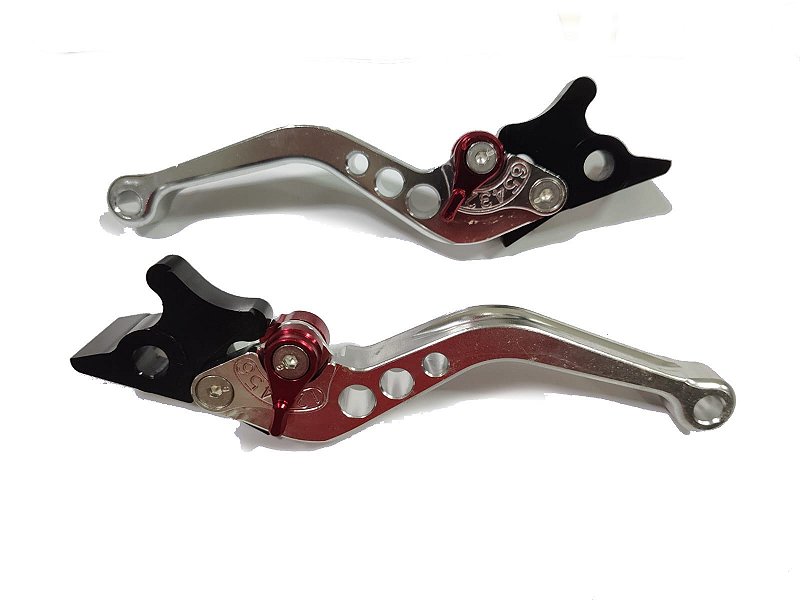 Manete Esportivo Dafra Citycom 300 Prata Vermelho - All Motos