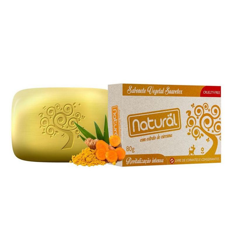 Comprar Sabonete Natural de Cúrcuma - Natuel - Longevidade e Bem-estar.