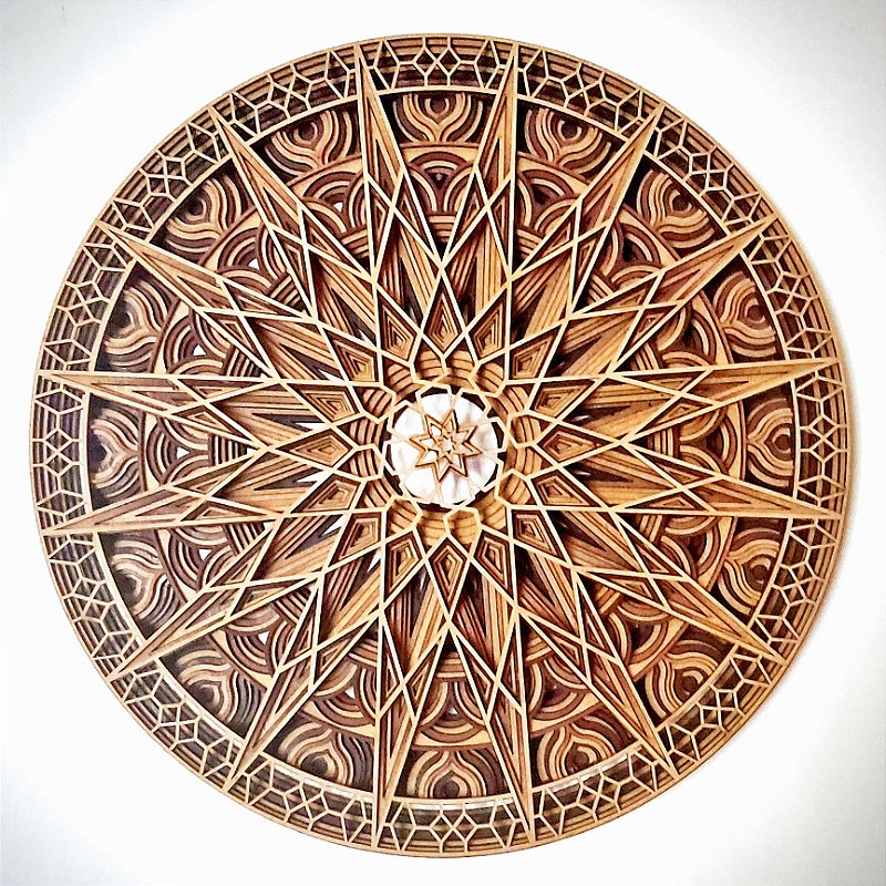 Mandala Alvorada Despertar do Sol - Toca das Mandalas Decoração