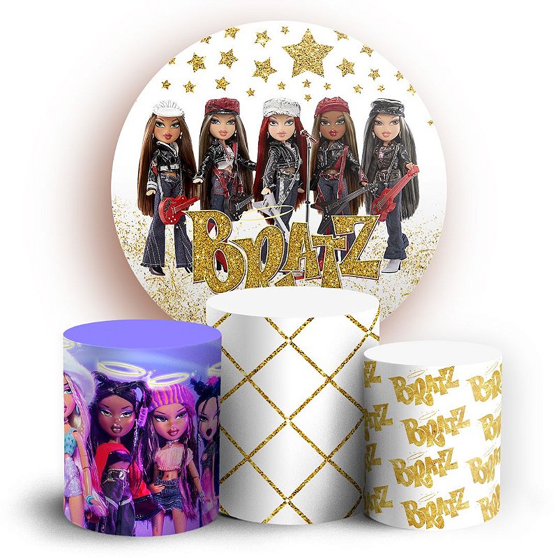 KIT Redondo e Trio - Bratz - Sublimado 3D - Sublitex painéis