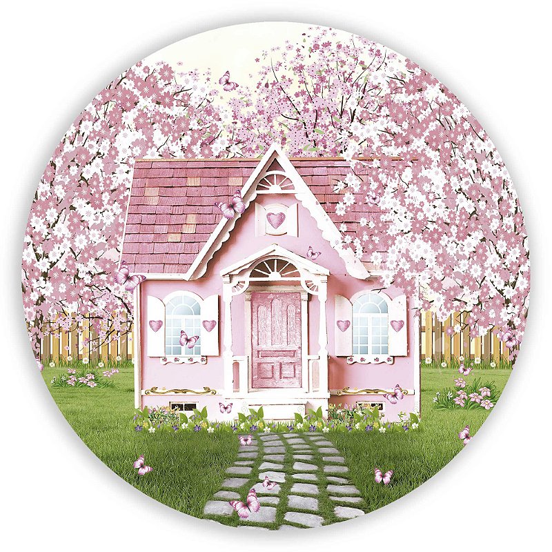 Painel Redondo - Jardim - Sublimado 3D - Sublitex, painéis sublimados