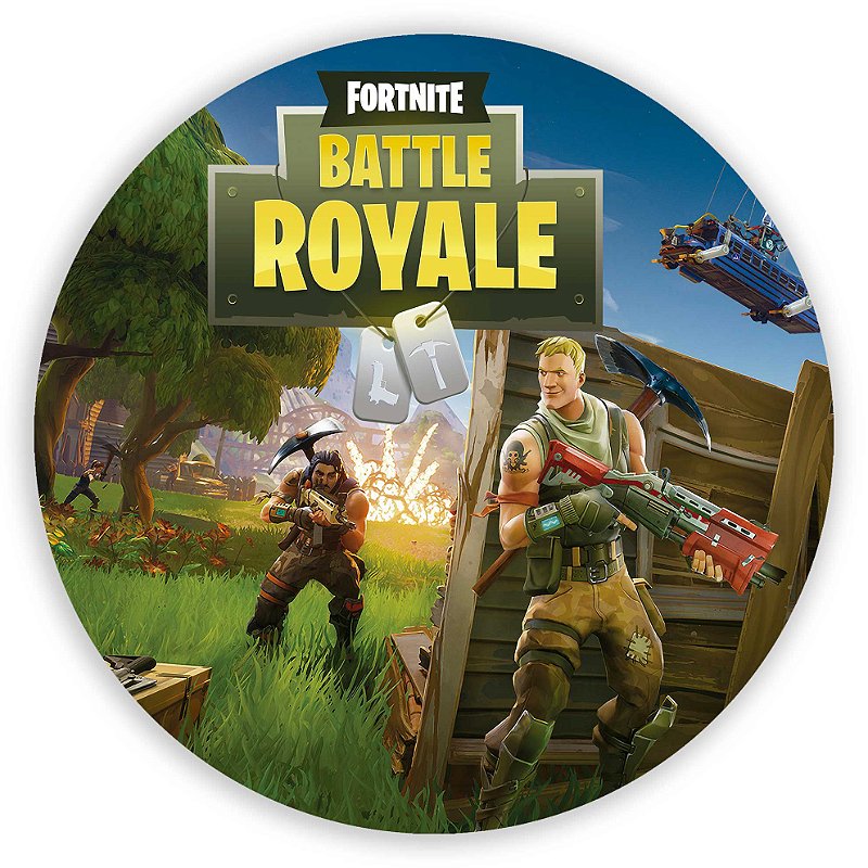 Painel Redondo - Fortnite - Sublimado 3D - Sublitex painéis