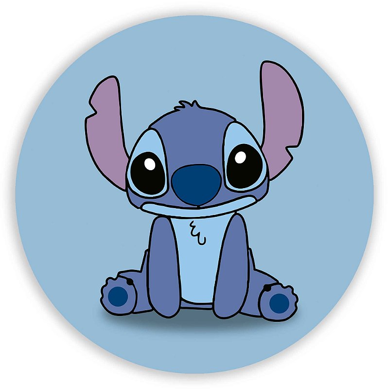 Painel Redondo - Lilo e Stitch - Sublimado 3D - Sublitex Painéis
