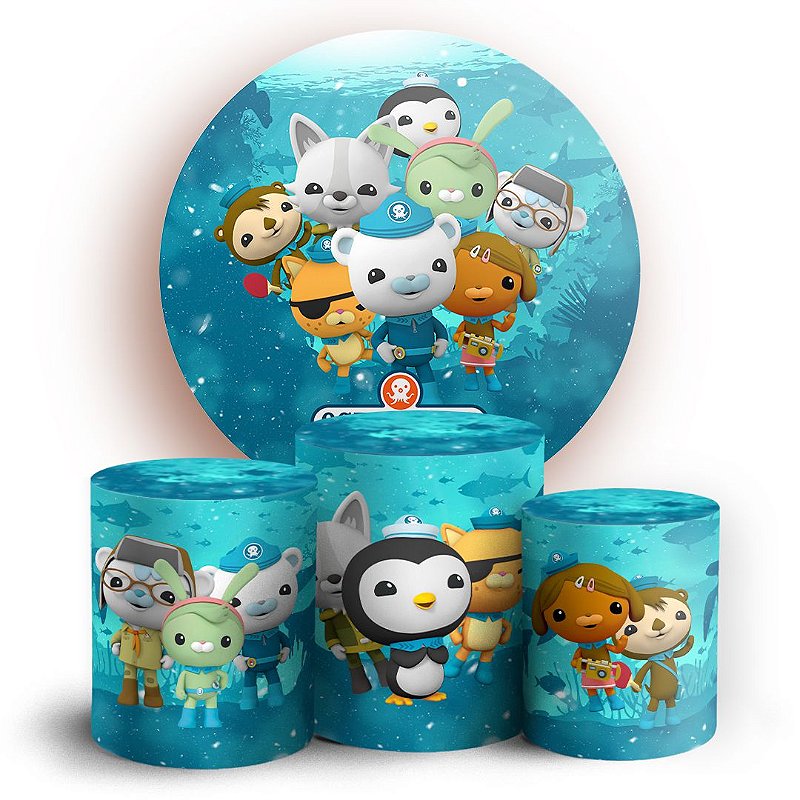 KIT Redondo e Trio - Octonautas - Sublimado 3D - Sublitex, painéis sublimados