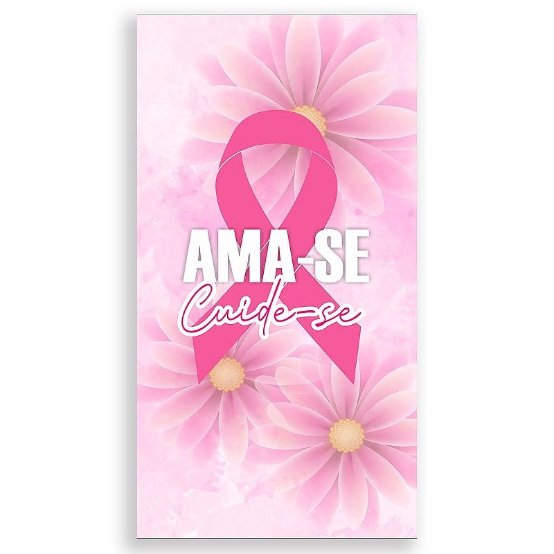 Faixa Lateral - Outubro Rosa - Sublimado 3D - Sublitex Painéis