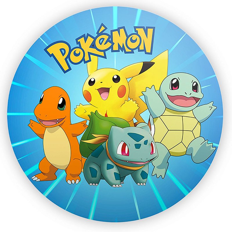 Painel Redondo - Pokemon - Sublimado 3D - Sublitex painéis