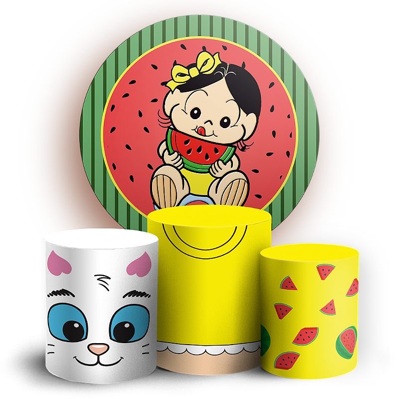 KIT Redondo e Trio - Magali Cute - Sublimado 3D - Sublitex painéis