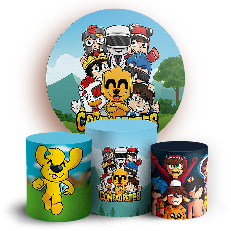 KIT Redondo e Trio - Compadretes - Sublimado 3D - Sublitex, painéis ...