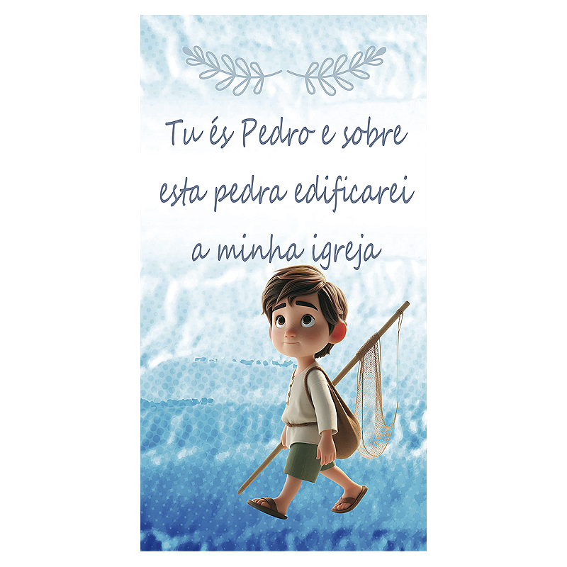 Faixa Lateral - Religioso Tu Es Pedro - Sublimado 3D - Sublitex painéis