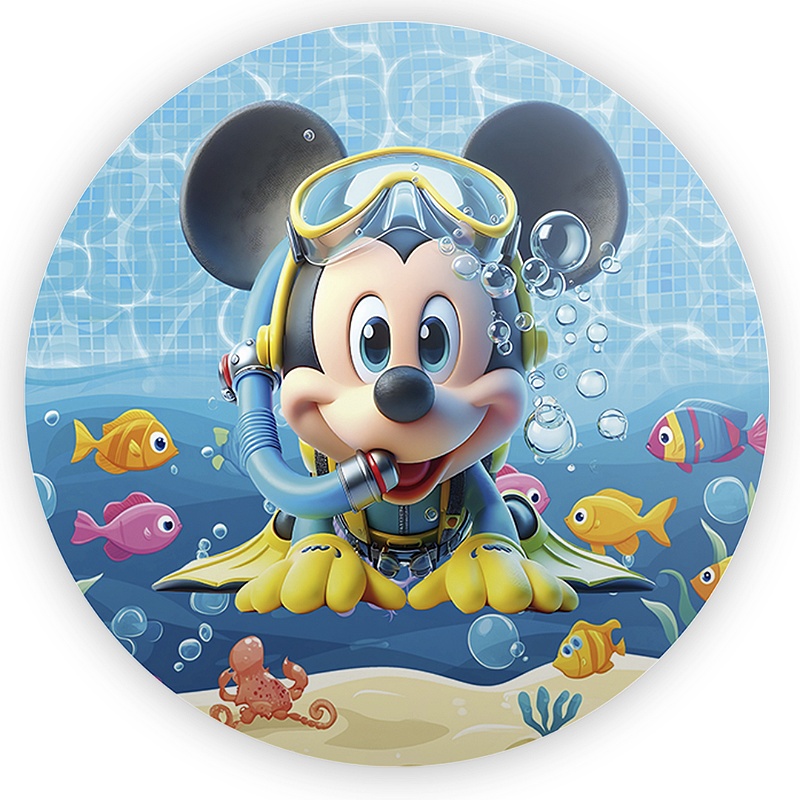 Mini Painel - Mickey Pool Party - Sublimado 3D - Sublitex, painéis ...