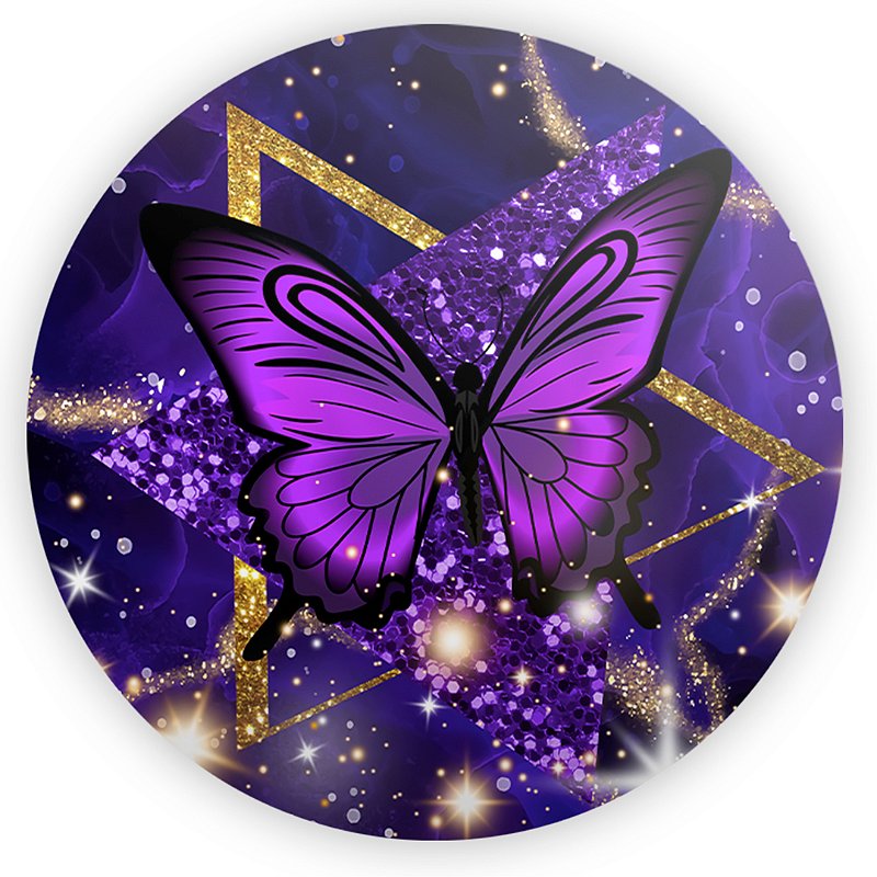 Mini Painel - Borboleta Roxa - Sublimado 3D - Sublitex painéis