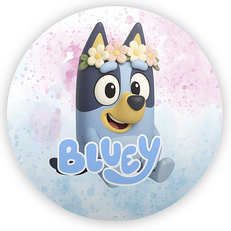 Painel Redondo - Bluey - Sublimado 3D - Sublitex, painéis sublimados