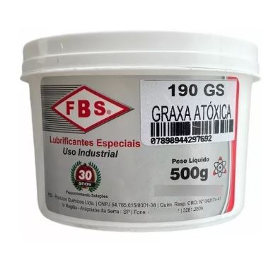 Graxa Branca Sintética Atóxica Alimentícia 190gs - 500g Fbs - Perfil Rolamentos a maior ...