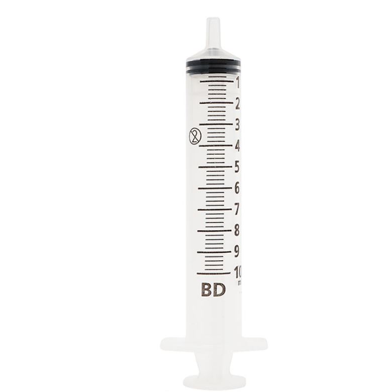 Kit C/10 Seringas de 10ml Sem Agulha Luer Slip (Liso) - BD - Cirúrgica ...