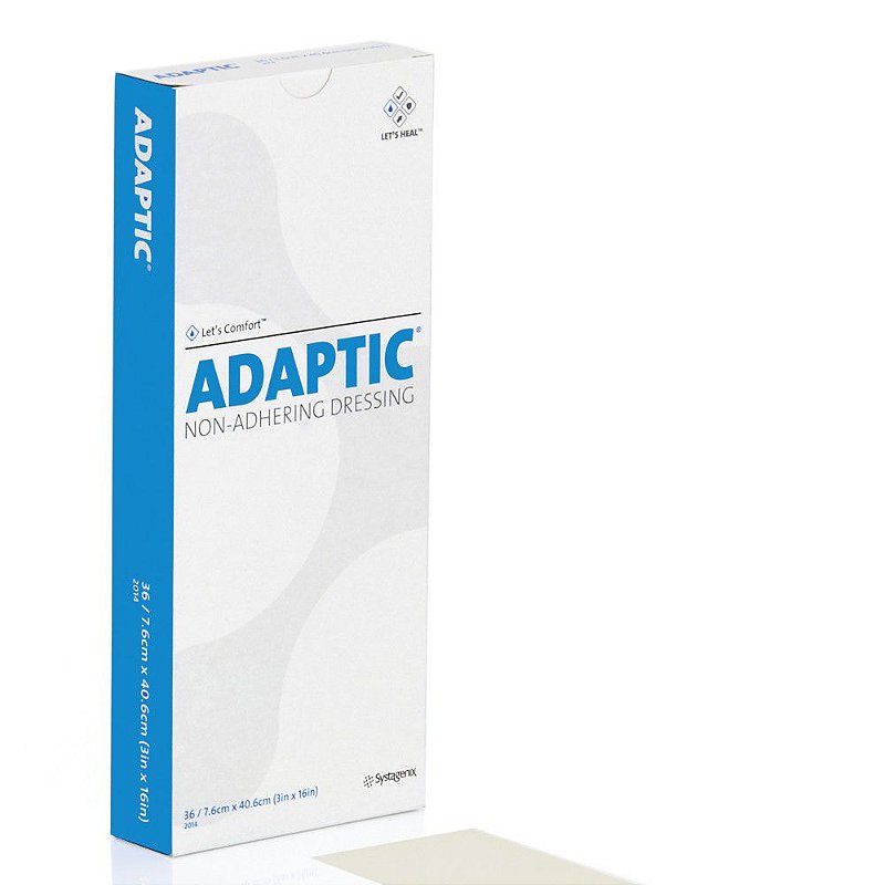 Curativo Adaptic 7,6 x 20,3 cm C/3 Malha Não Aderente Cx/36 Unidades ...