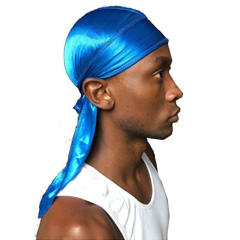 Durag de Silky Azul - Produtos para Waves