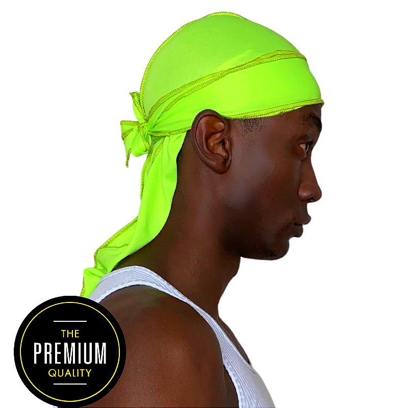 Durag de Poliester Verde Neon (Premium) - Produtos para Waves