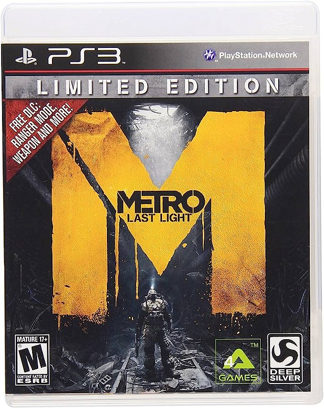 Jogo PS3 Metro Last Light Limited Edition - Deep Silver - Gameteczone a ...