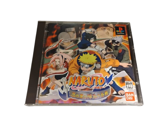 Jogo PS1 Naruto Shinobi no Sato no Jintori Kassen (Japonês) - Bandai ...