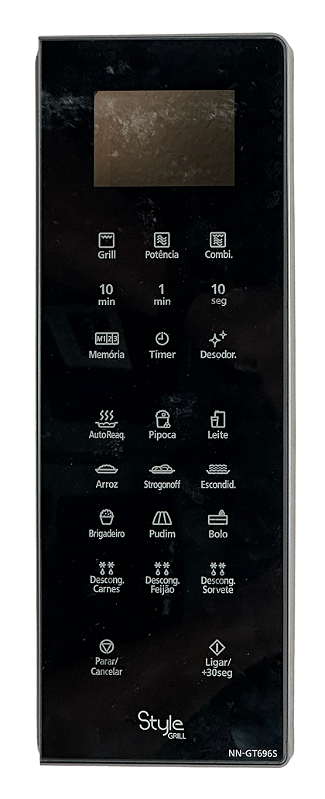 Placa Touch Micro-ondas Panasonic NN-GT696S - Loja Pananorte Autorizada Panasonic, Sony e Yamaha