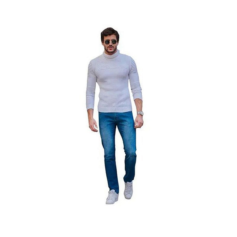 Calça Jeans Skinny Staroup Slim Fit Azul - Outlet do Brás
