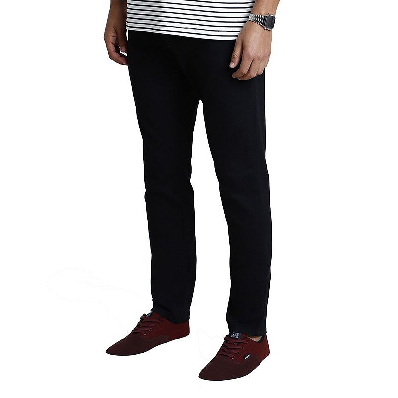 Calça Jeans Straight Staroup Preto - Outlet do Brás
