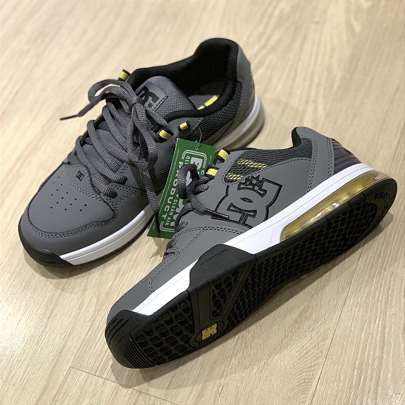 Tênis Dc Shoes Versatile Grey/Yellow - Nipe Skateshop